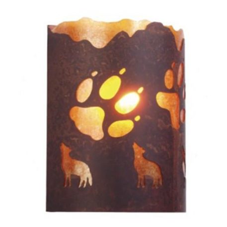 Steel Partners Lighting Timber Ridge Sconce - A WOLF WAS HERE